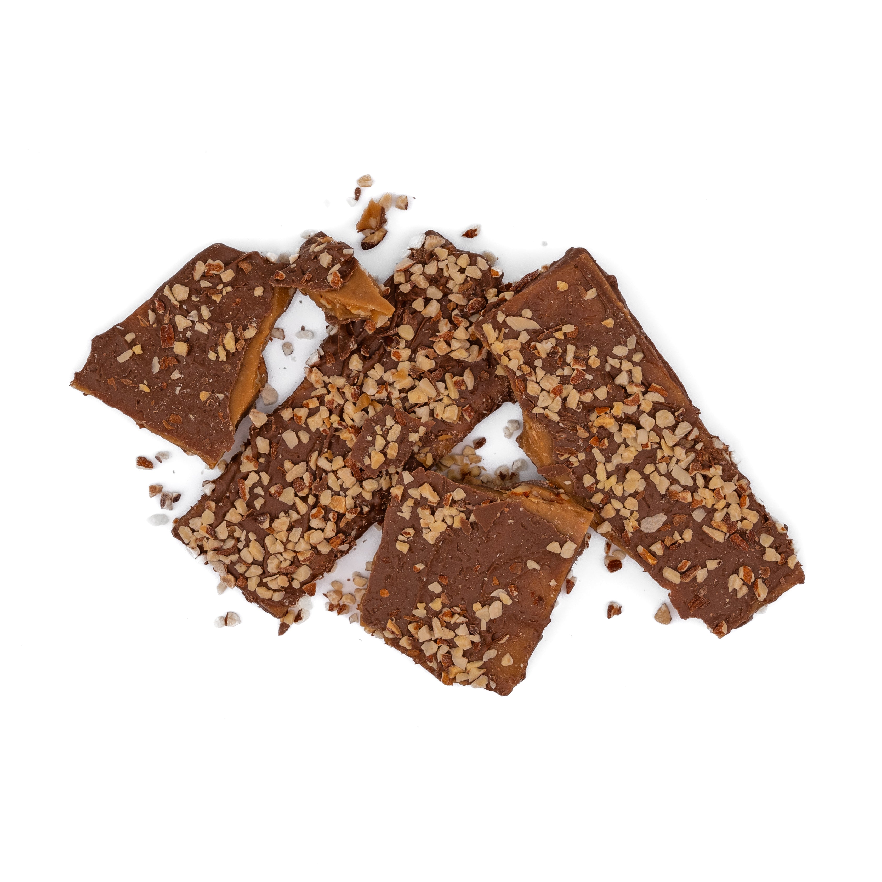 1 lb. English Toffee Gift Box – Chocolate Nugget Candy Factory