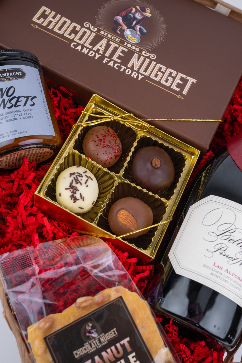 Nevada Gift Basket – Chocolate Nugget Candy Factory