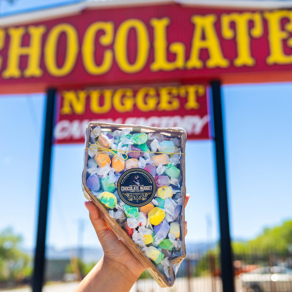 Nevada Taffy Basket – Chocolate Nugget Candy Factory