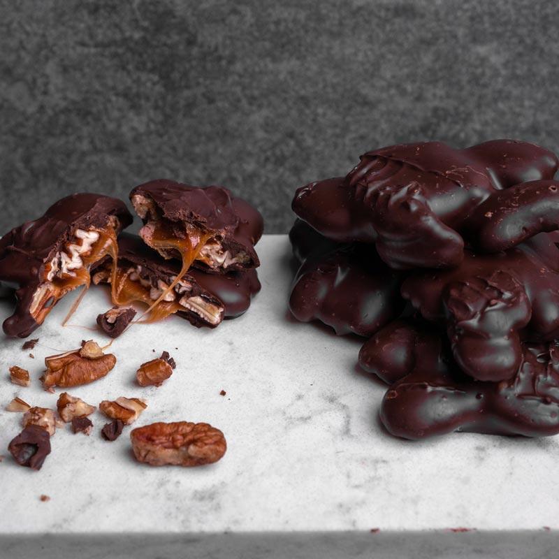 1 lb. Pecan Patty Gift Box – Chocolate Nugget Candy Factory