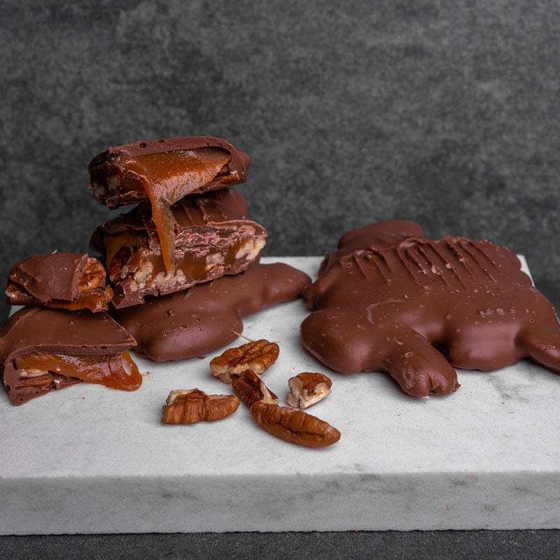 1 lb. Pecan Patty Gift Box – Chocolate Nugget Candy Factory